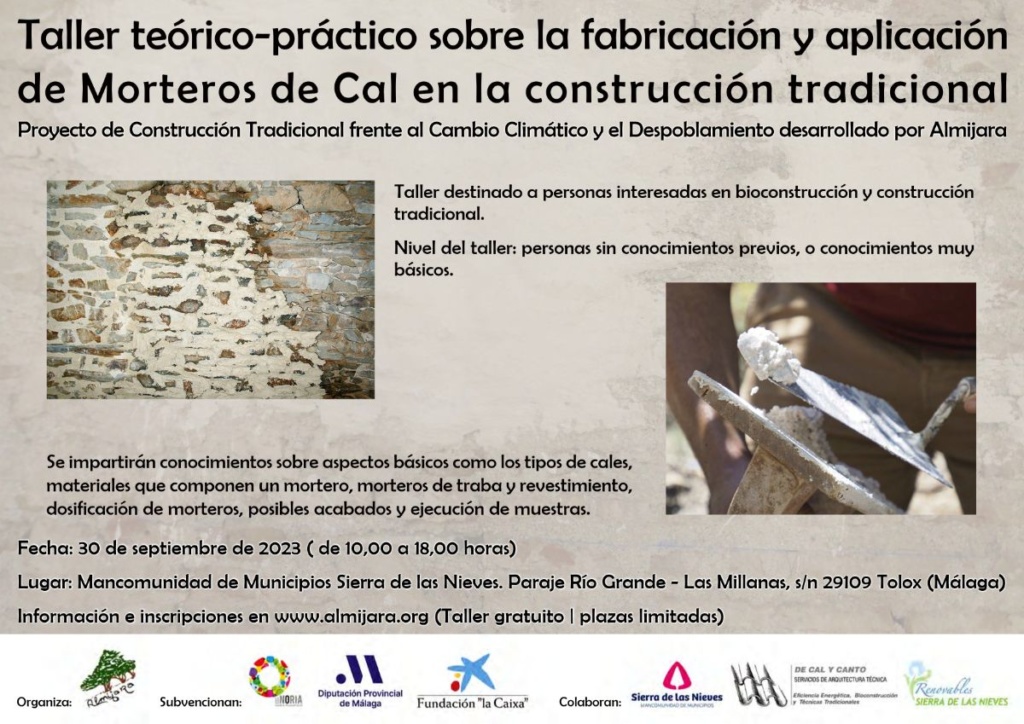 Fabricación y aplicación de Morteros de Cal en la construcción ...